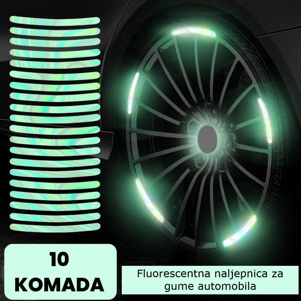 Fluorescentne naljepnice za automobilsku felgu - AutoDekoracije.hr